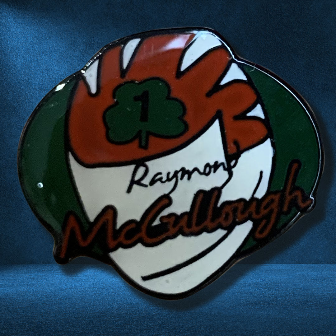 Raymond McCullough Pin Badge – Road Racing Ireland